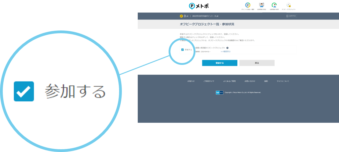 東西線オフピークプロジェクト｜メトポ－メトロに乗って、ポイントを貯めよう。Metro Point Club